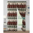 Chezmoi Collection Dune 4-Piece Southwestern Cowboys Aztec Window ...