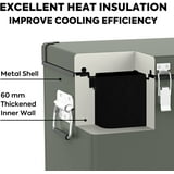 ICECO VL65 68 Quart Dual Zone Portable Refrigerator with SECOP ...