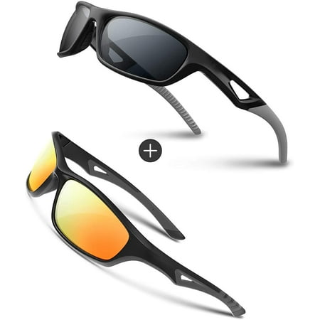 Polarized Sports Sunglasses Driving Glasses shades For Men Women TR90 ...