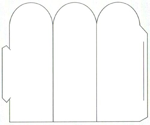 Print-Ready Die-Cut Table Tent, Tri-Fold w Arch (3-1/4" x 7-1/2"), on 7 ...