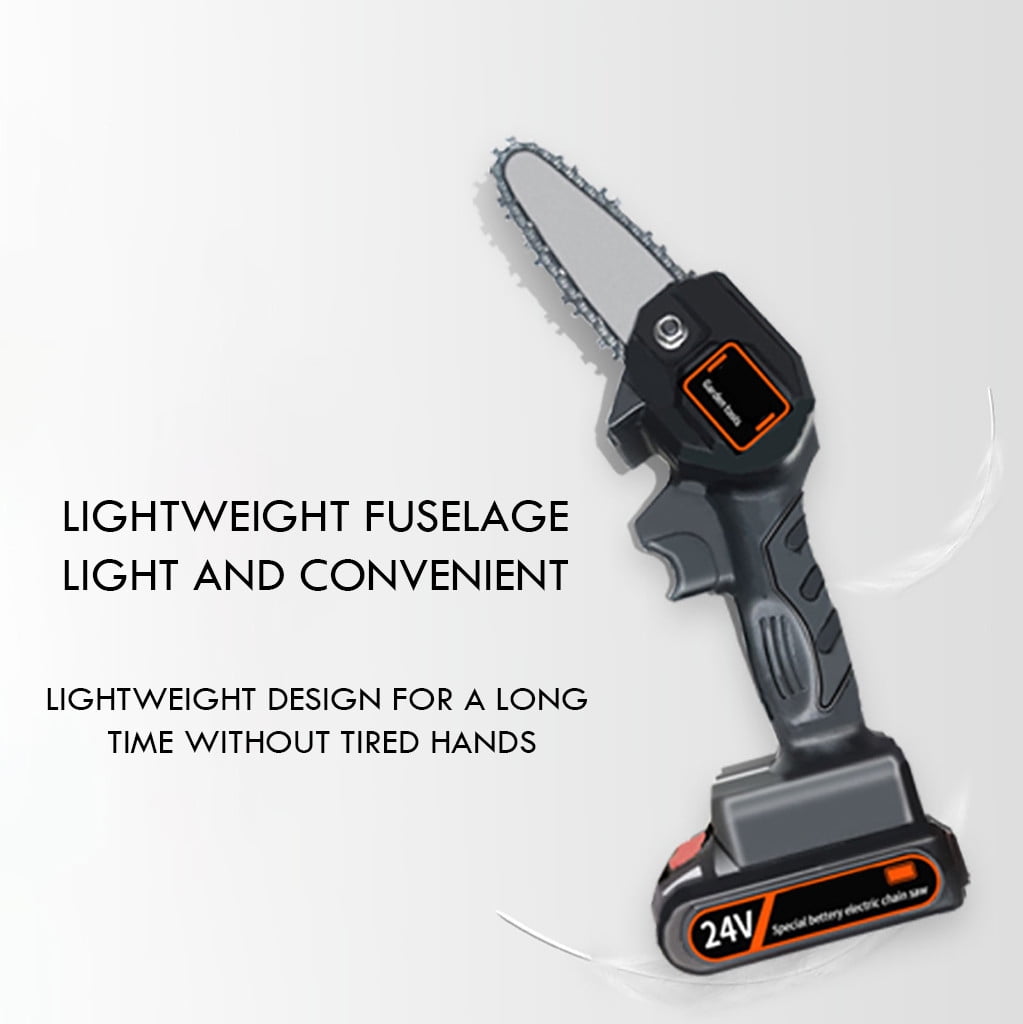 Mini Portable Electric Chainsaw Cordless Wood Cutter 550W Lightweight ...