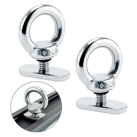 1pairs Kayak Track Mount Tie Down Eyelet Rail Accessory Silver ...