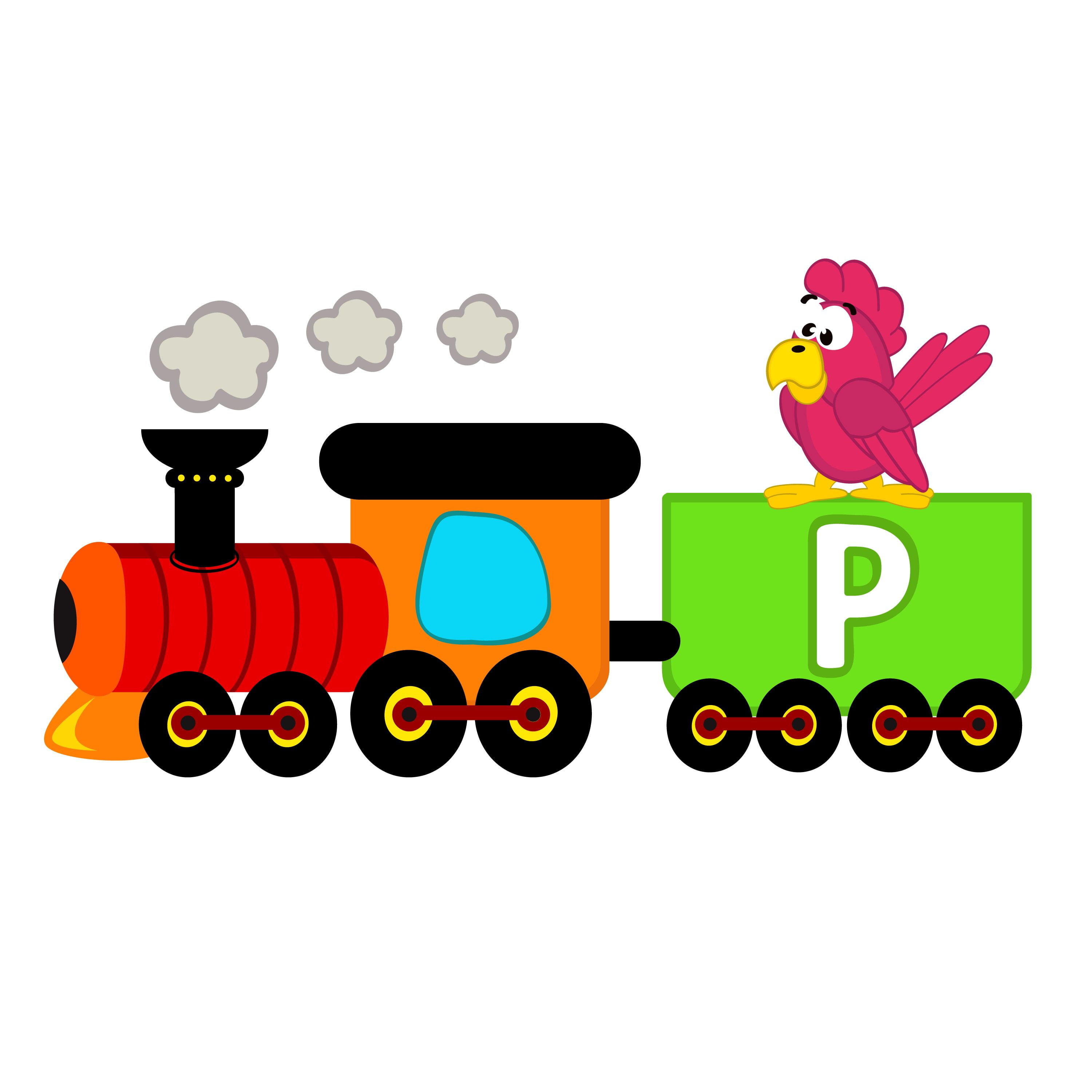 DAYCARE - Multicolored Educational P Alphabet Letter Decoration Parrot ...
