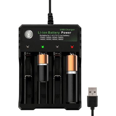 MDHAND 4 Slot Alkaline Battery Charger with Indicator for AA/AAA ...