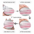 Coasters Set of 6 Pink Grey Paint Drink Coasters with Holder Absorbent ...
