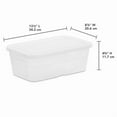 6qt Clear Storage Box White - Walmart.com