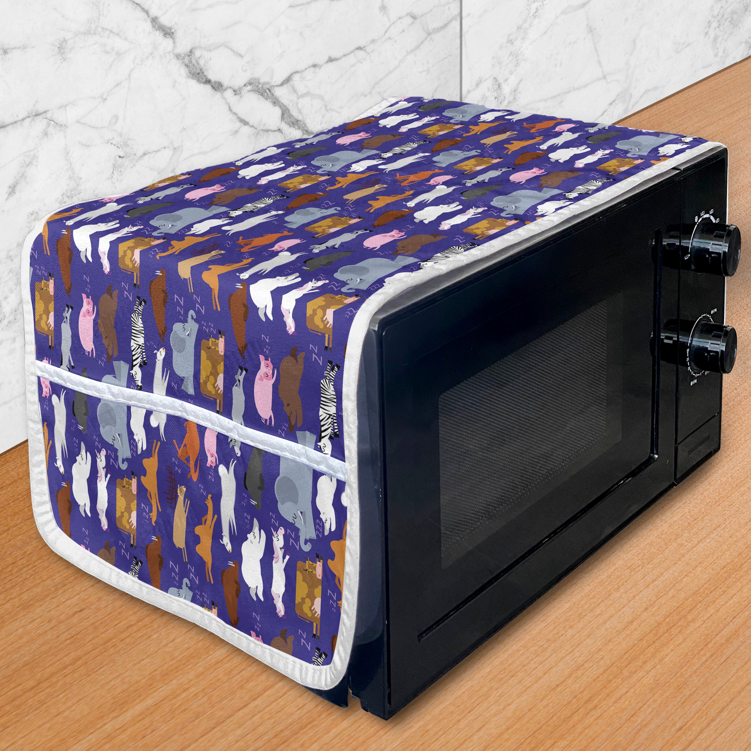 Animals Microwave Oven Cover, Sleeping Seal Deer Donkey Camel Zebra ...