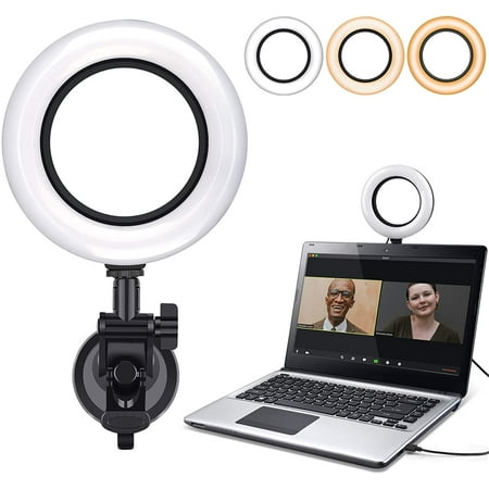 video conference lighting kit, computer/laptop monitor LED video light ...