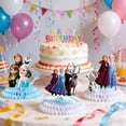 8 Pcs Snow Princess Elsa Themed Honeycomb Centerpieces - 3D Cartoon ...