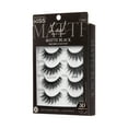 KISS Lash Couture Matte Black Faux Mink Eyelashes Multipack, Matte ...