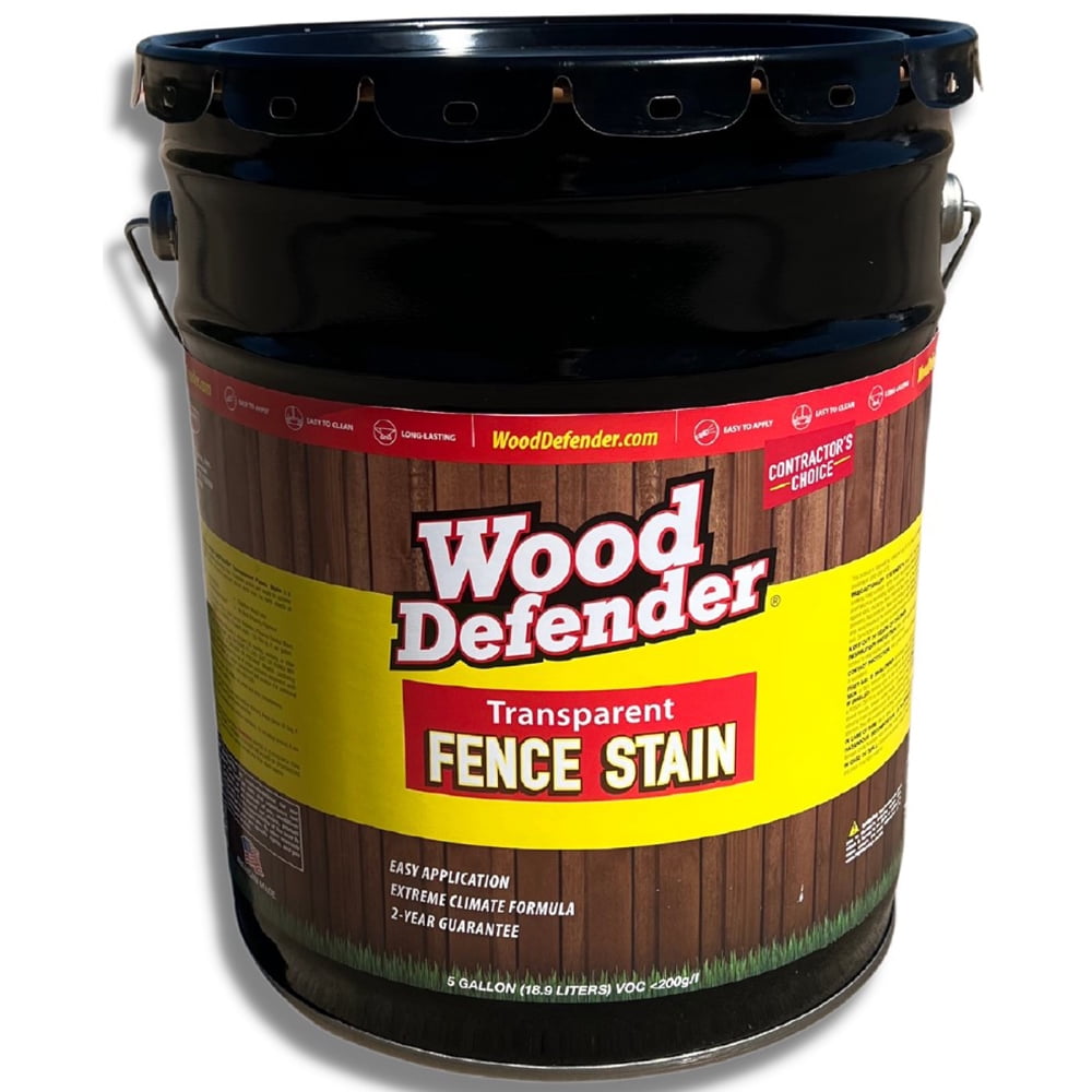 Wood Defender Transparent Fence Stain HARVEST BROWN 5-gallon - Walmart.com