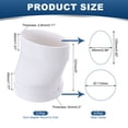 Uxcell Duct Adapter Round to Oval, 4" Oval Recessed Dryer Vent Hose ...