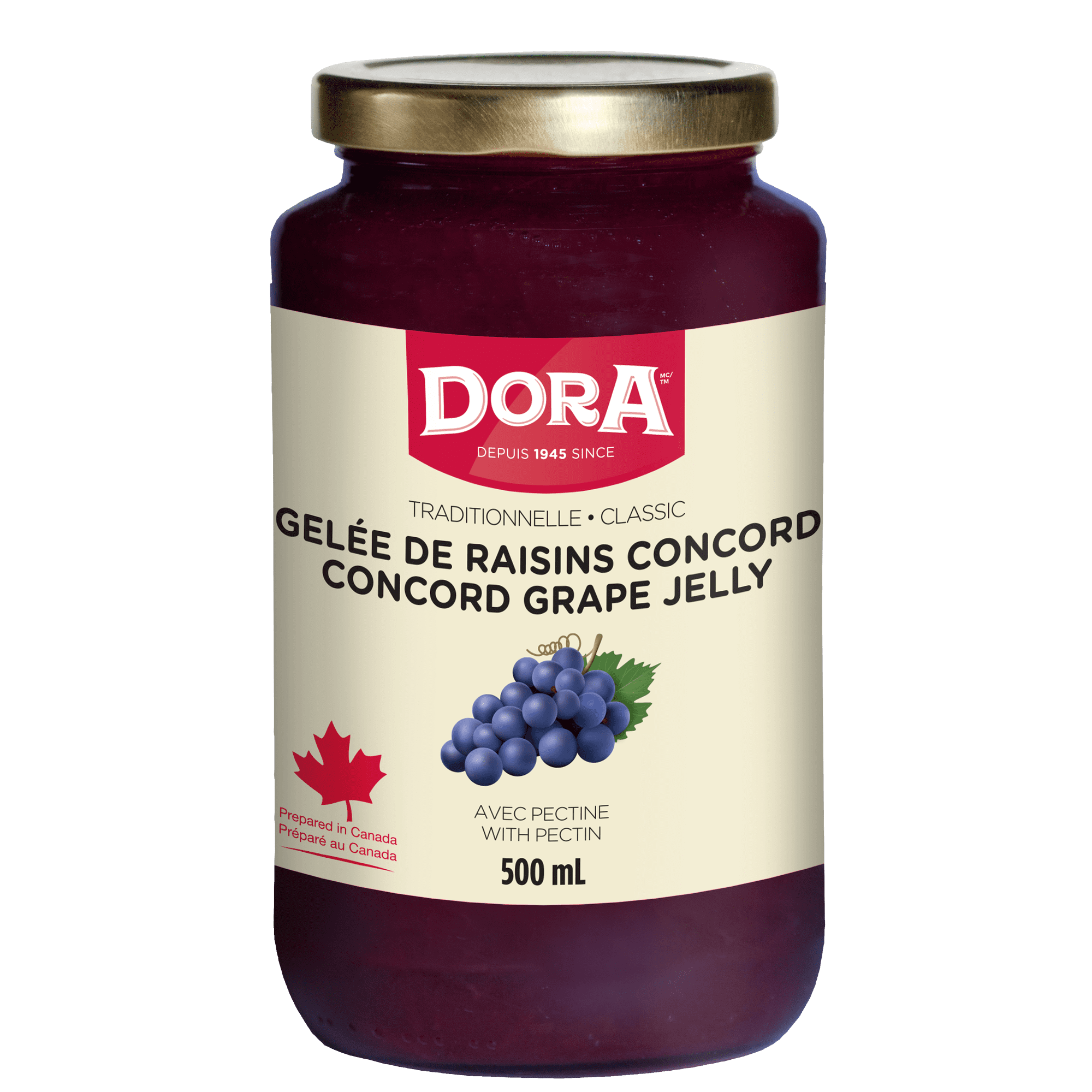 Click here for Dora Concord Grape Jelly Traditional 500 Ml prices