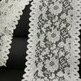 Geege White Vintage Lace Table Runner Weaving Floral Tablecloth Wedding ...