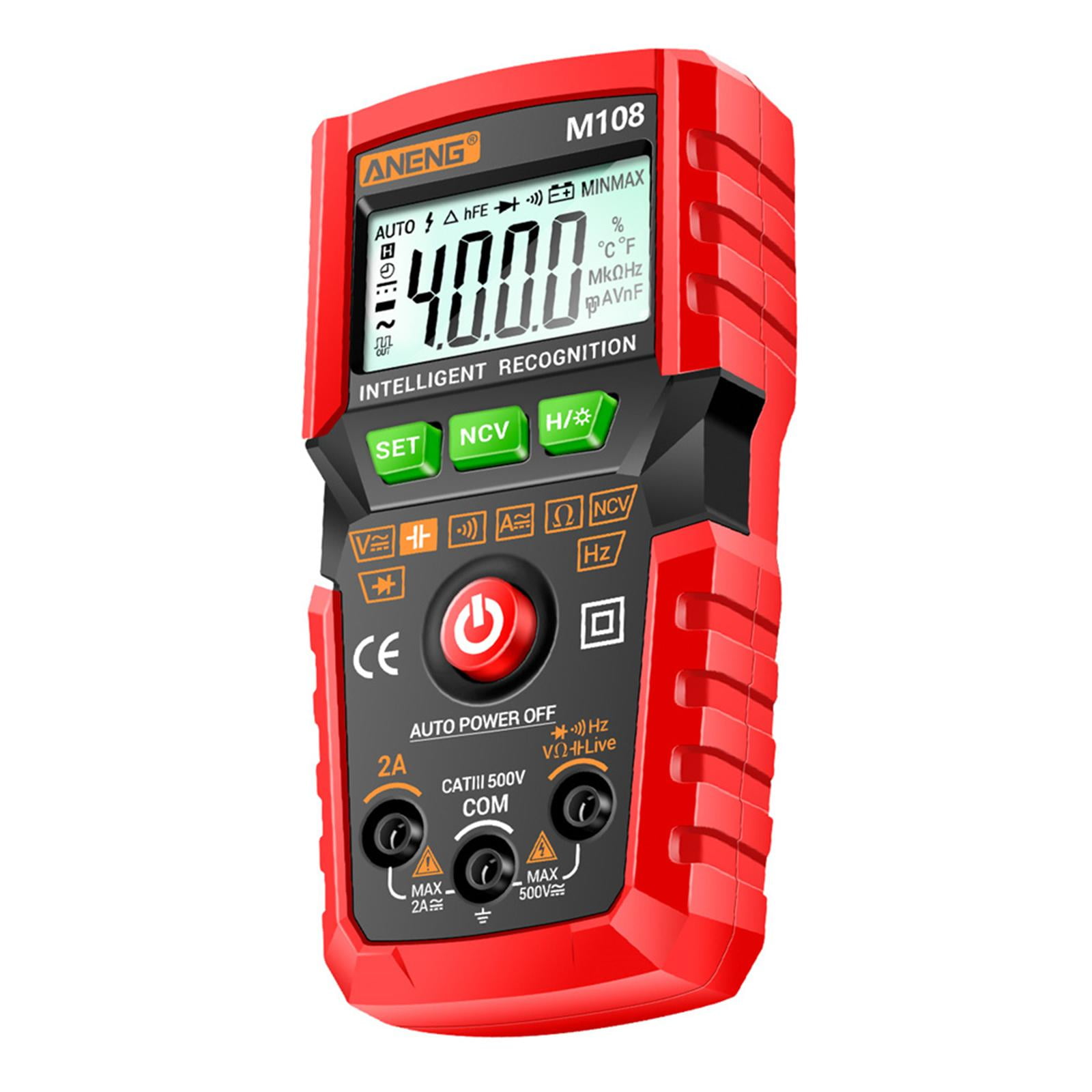 Multímetro Digital LCD, Voltímetro de Probador de Voltaje de Rango ...