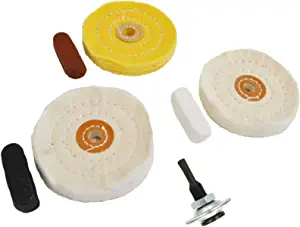 3 Pad Cleaning and Polishing Wheel Buffer Kit with Compound (Includes ...