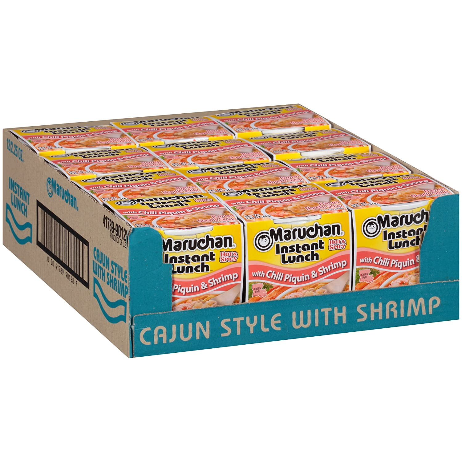 Maruchan Instant Lunch Chili Piquin & Shrimp, 2.25 Oz, Pack of 12 ...
