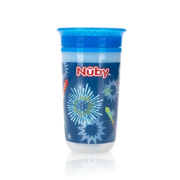 Vaso Nuby 360 Antiderrames Térmico Luminoso Azul | Bodega Aurrera en línea