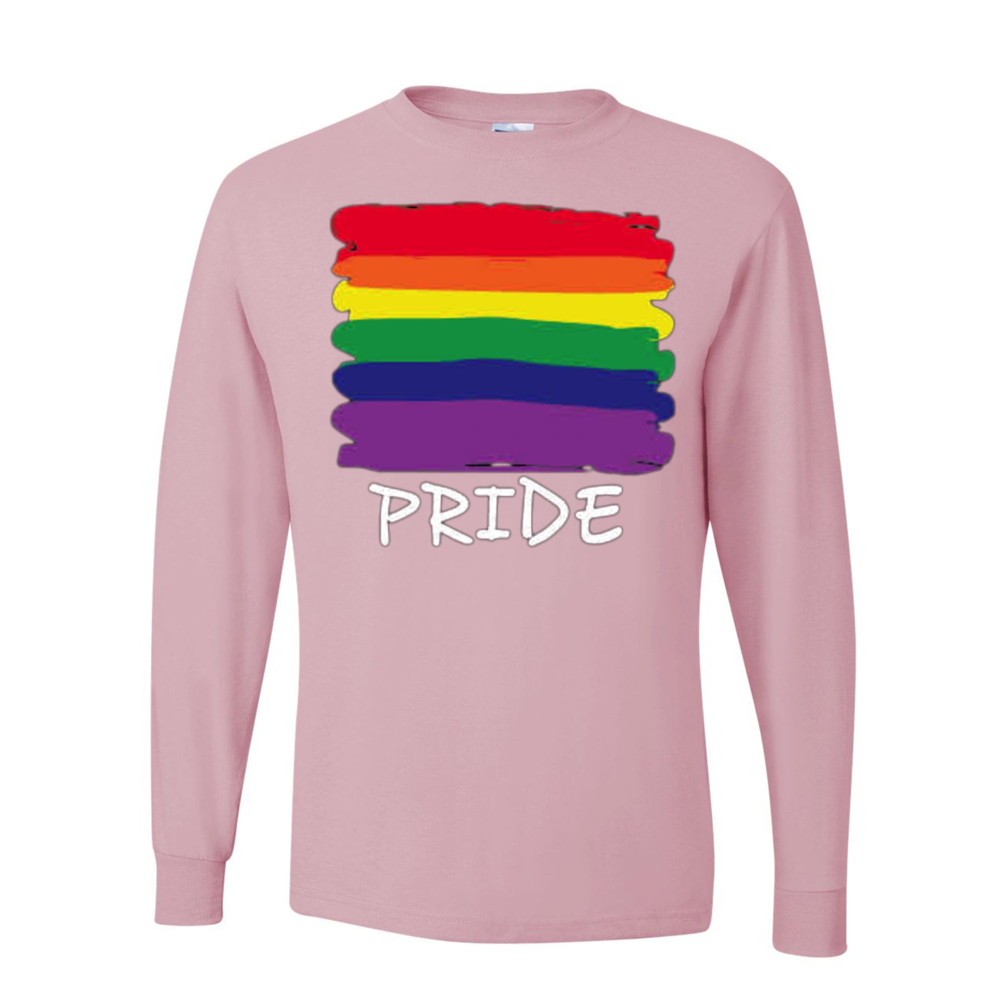 Gay Pride Flag Mens Long Sleeves, Light Pink, X-Large - Walmart.com