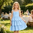 Bobifish Big Girls Cami Dresses Spaghetti Strap Tie Bow Sweetheart Neck ...