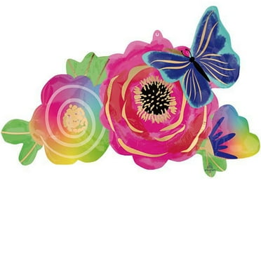 Pink Hibiscus Flower Balloon 27" - Walmart.com