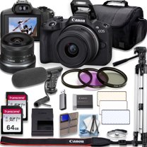 Canon EOS R50 4K Mirrorless Camera Bundle with RF-S 18-45mm Lens ...