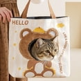 NEXAVKPR Light weight Breathable Fabric Cats Carriers Cartoon Pattern ...
