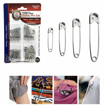 Charles Leonard Assorted Safety Pins, Pack of 22 - Walmart.com