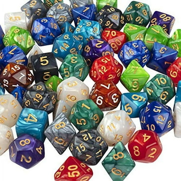 Brybelly Holdings GDIC-1008 Random Polyhedral Dice, Series II - Pack of ...