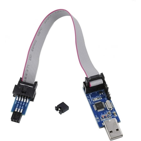 DIYmall USBASP Programmer AVR Downloader 10Pin to 6Pin Adapter Flash ...