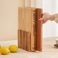 Book-Shaped Wood Cutting Board Set with Stand for Meat and Charcuterie ...