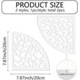 1Set Acrylic Tie Dye Stencils Reusable Art Painting Template Fan Shaped ...