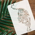 Tiger Pattern Reusable Plastic Hollow Out Painting Stencil for DIY ...