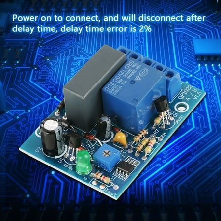 Time Delay Relay Module, Timer Module, 10A250VAC/10A30VDC Adjustable 220V For Lighting Delay ...