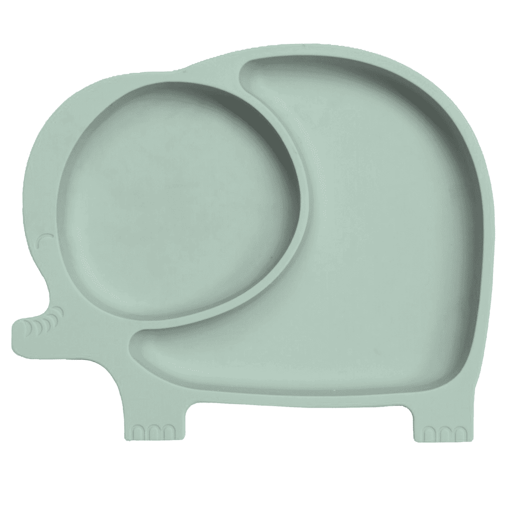 Sage Spoonfuls Elephant Silicone Divided Suction Base Baby & Toddler ...