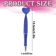 Blue Heart Shaped Retractable Pen – Cute Plastic Gel Ballpoint Pen for ...