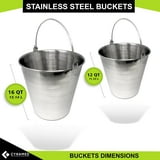 Scientific Labwares Lab Bucket Stainless Steel Perfect for Medical ...