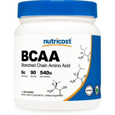Optimum Nutrition Micronized Instant BCAA Powder, Unflavored, 60 ...