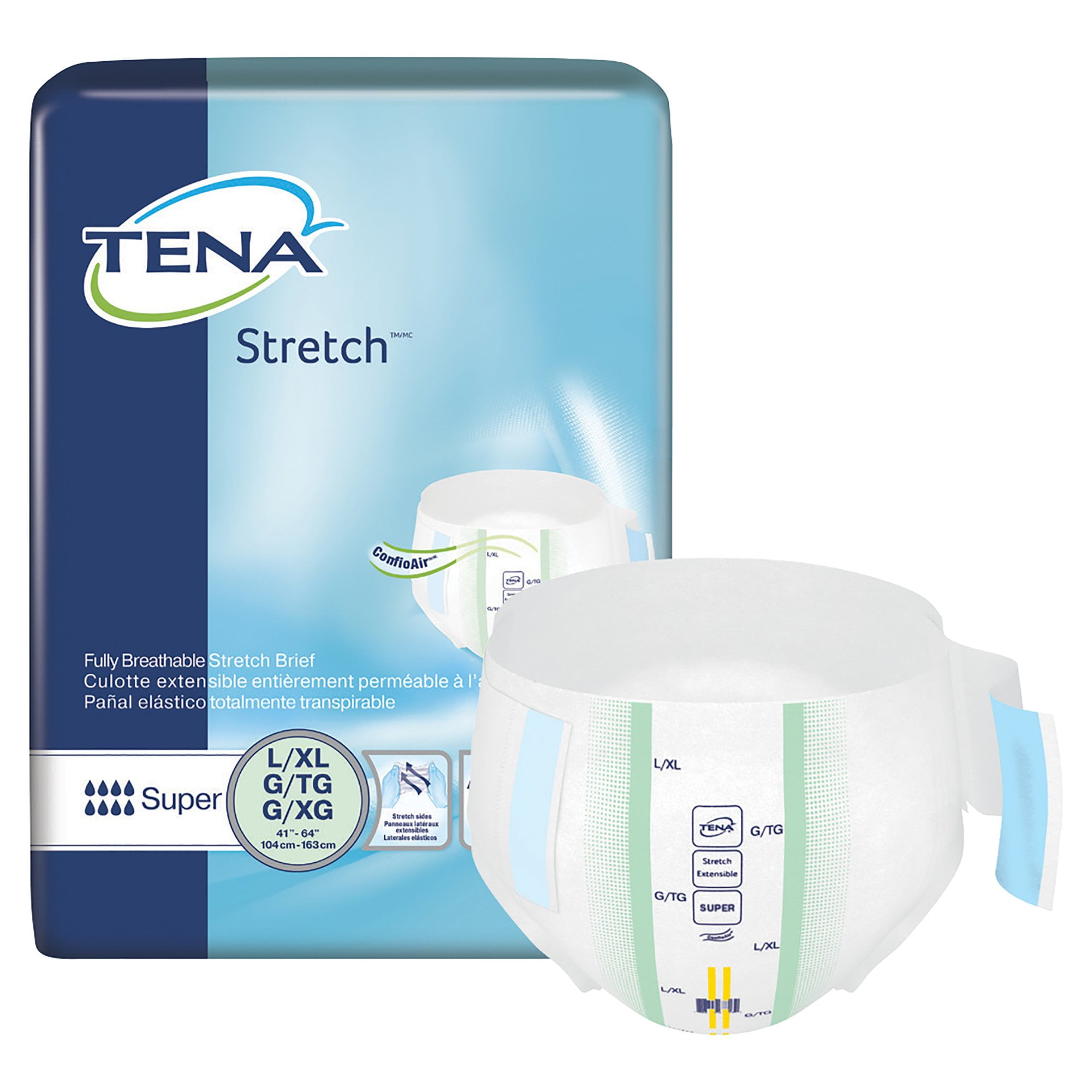 TENA Stretch Super Heavy Absorbency Night Brief, Large/Extra Large, 56 ...