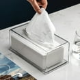Reduced!VOYOAO Acrylic Cotton Square Pads Holder Acrylic Tissue Box ...