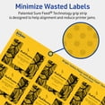 Avery Printable Rectangle Labels, Bright Yellow, 2" x 2-5/8", 1,200ct ...