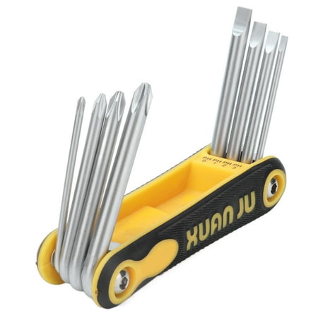 Kritne Folding Screwdriver Set,Folding Screwdriver 8 in 1 Cross Slot ...