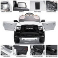 Dodge Ram 12V Kids Ride-On Car with Remote Control, LED Lights, MP3 ...