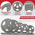 FlexWave Barbell 2-Inch Olympic Bumper Plate Weight Set, 80-240 lbs ...