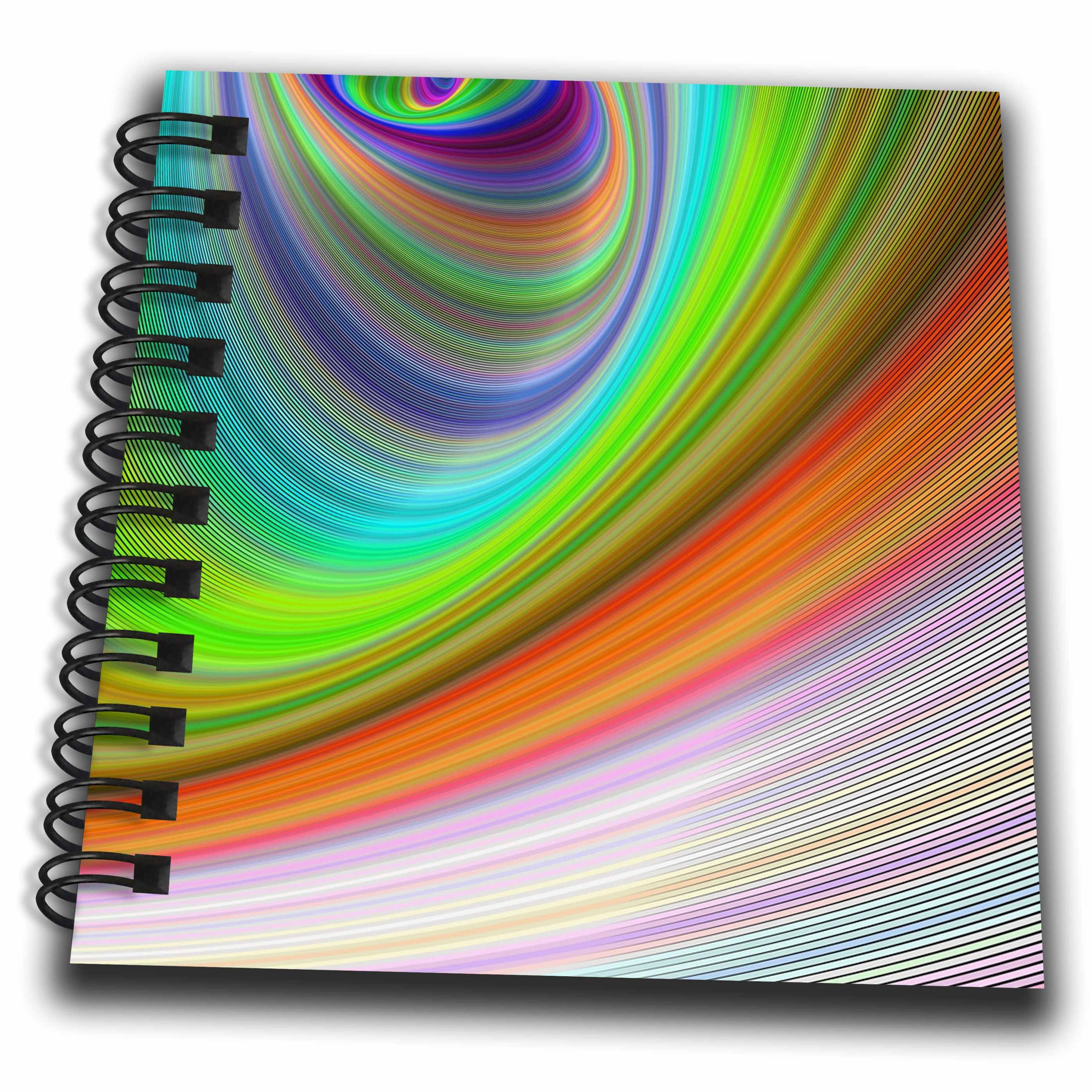 Color Illusion - colorful abstract fractal sky design Mini Notepad 4 x ...