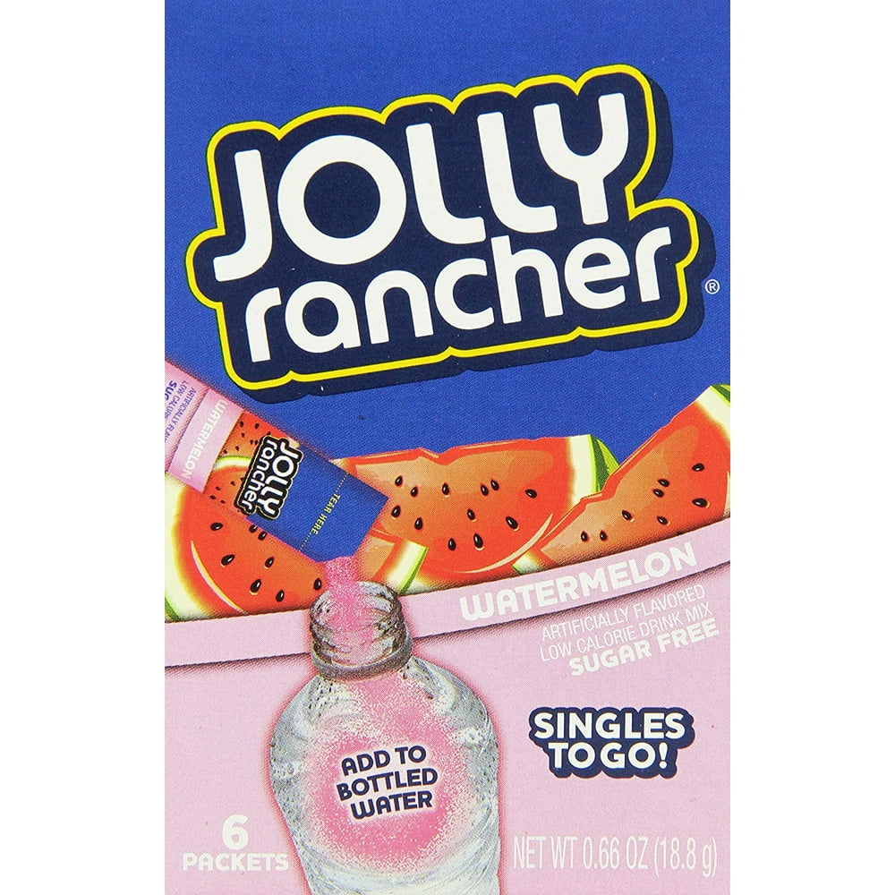 Jolly Rancher Singles To Go Powdered Drink Mix, 6-Count Box (12 Pack ...