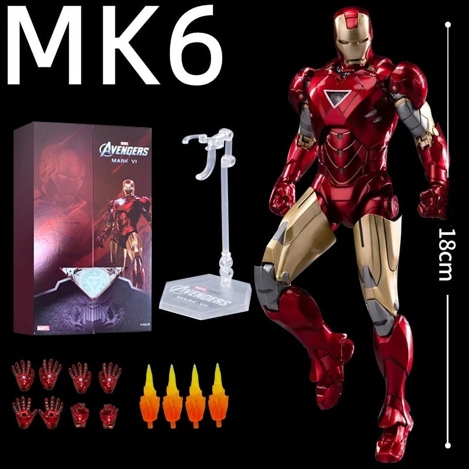 Figura de acción de Iron Man de ZD Toys original de 18 cm, modelo de ...