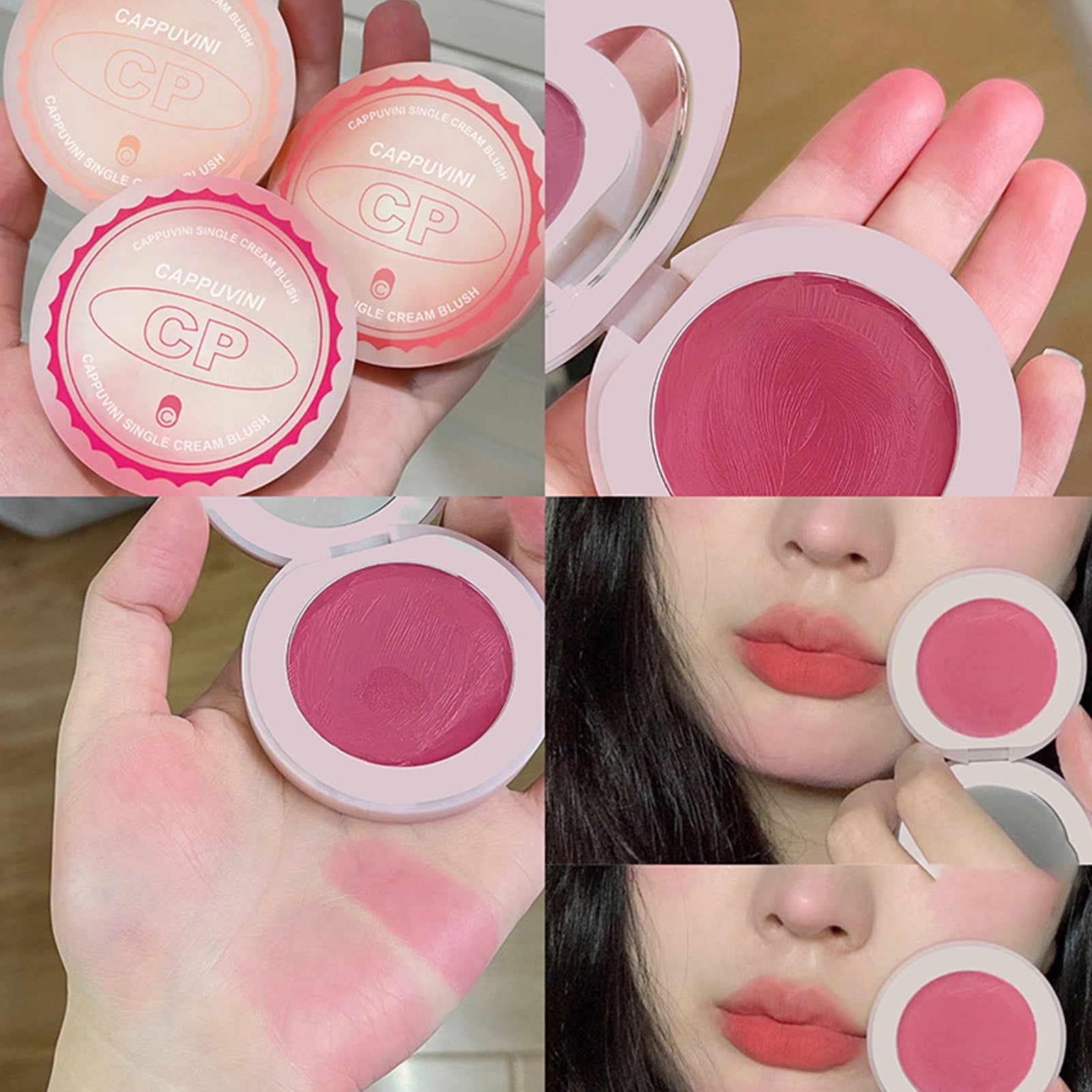 Natural High Pigment Blush Cream All-Day Face Enhancing Makeup Color ...