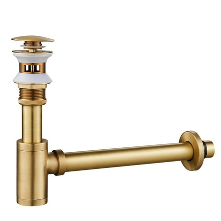 Designer siphon with drain - Pop-up valve with overflow - Universal ...