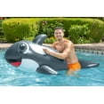 Poolmaster Jumbo Whale Rider Inflatable Pool Floatie with Handles ...